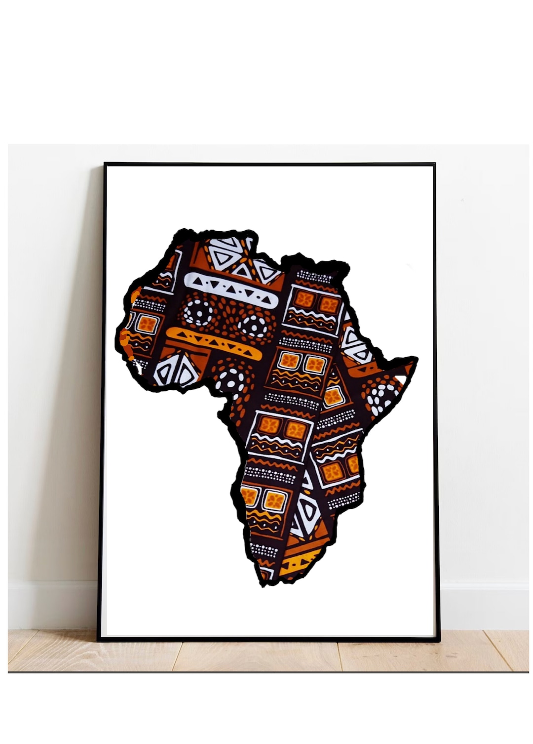 AFRICA MAP Art, Africa Fabric Art, African Art, Africa Art, Tribe Art ...