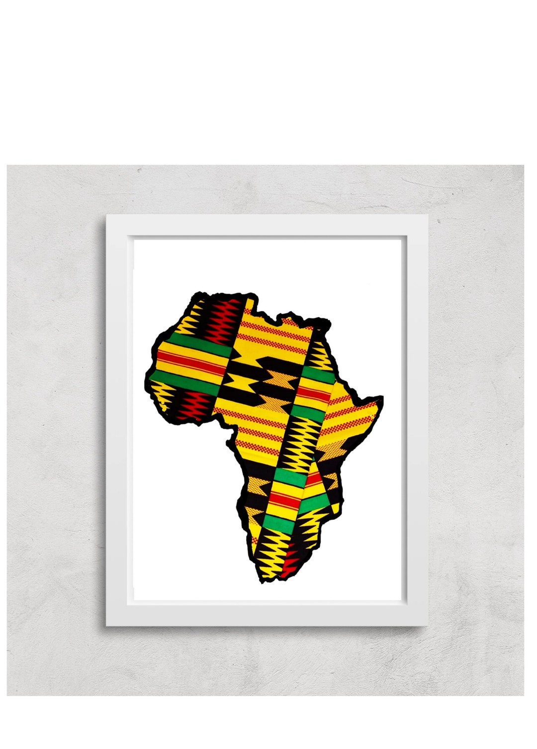 AFRICAN KENTE Fabric Map, Africa Fabric Print, African Art, African ...