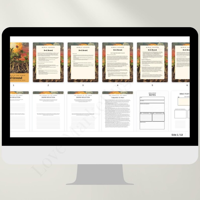 The Parable of the Sower Good Ground | Bible Lesson | Faith - Etsy