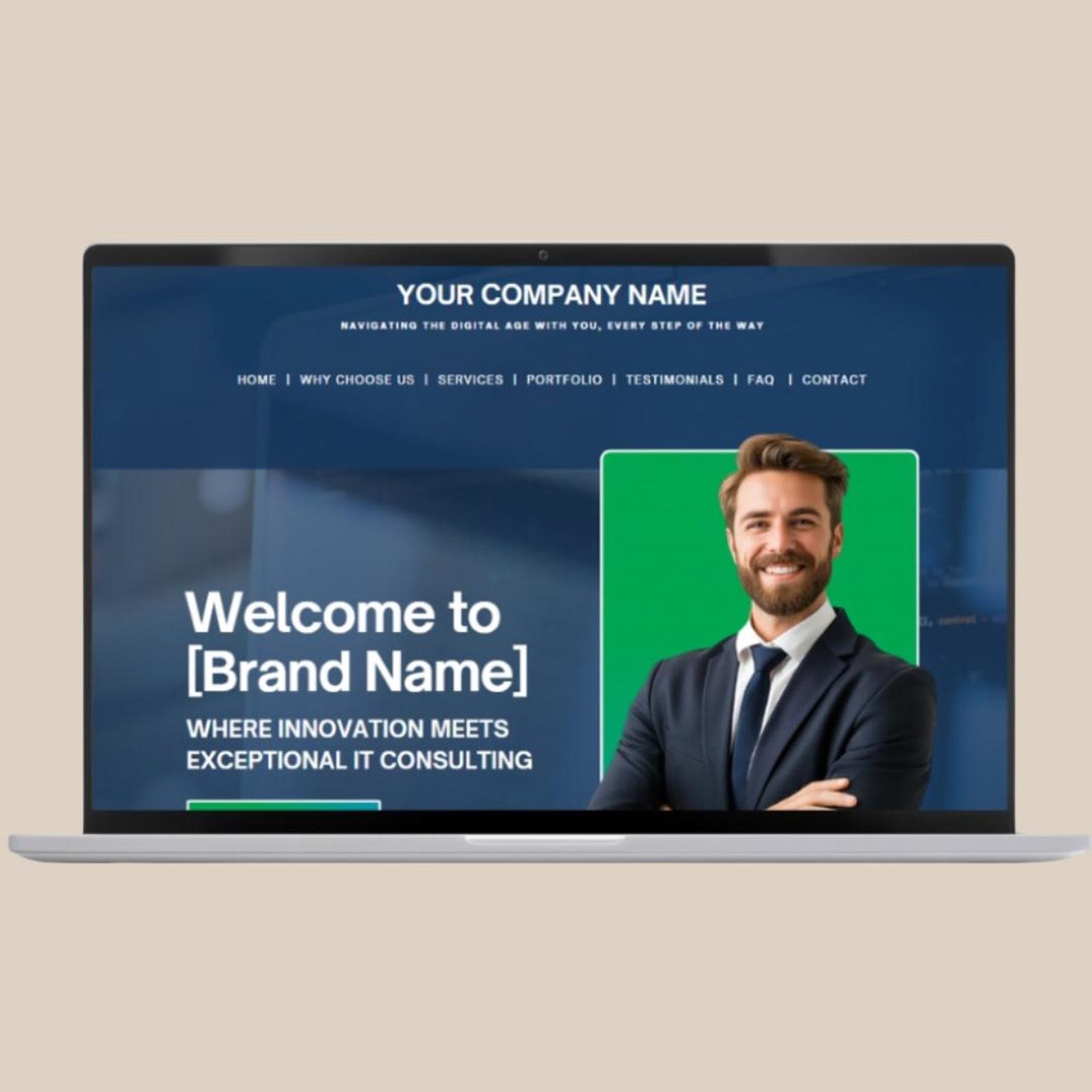 IT Consultant Website Template - Etsy