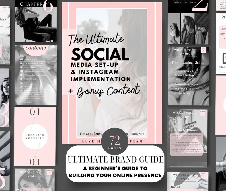 Ultimate Social Media Guide Instagram Setup Bonuses 72 Pages - Etsy