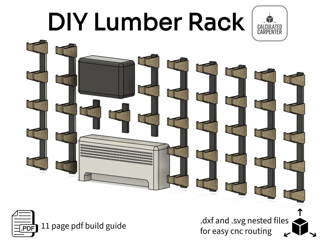 DIY Customizable Lumber Rack Plans – Heavy-duty & Light-duty ...