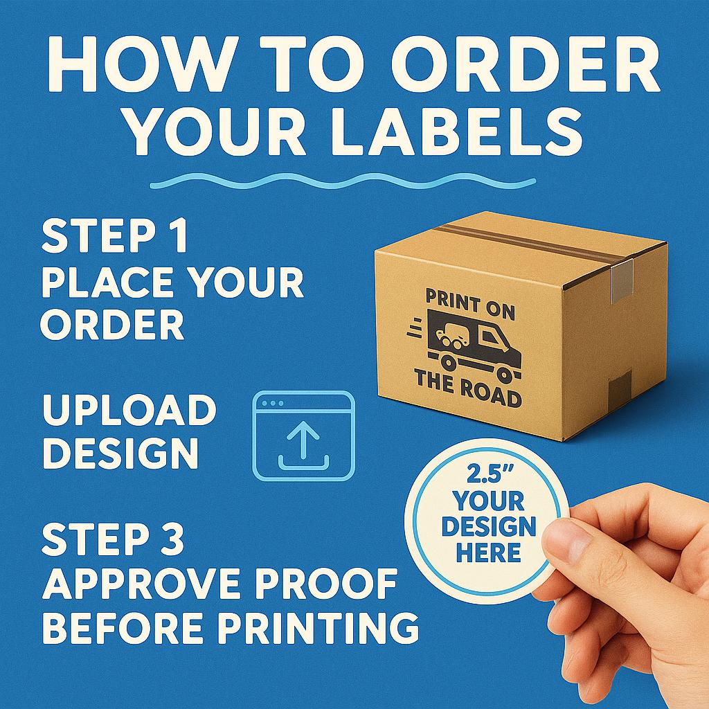 Custom Round Logo Stickers: Waterproof Labels for Product Packaging - Etsy