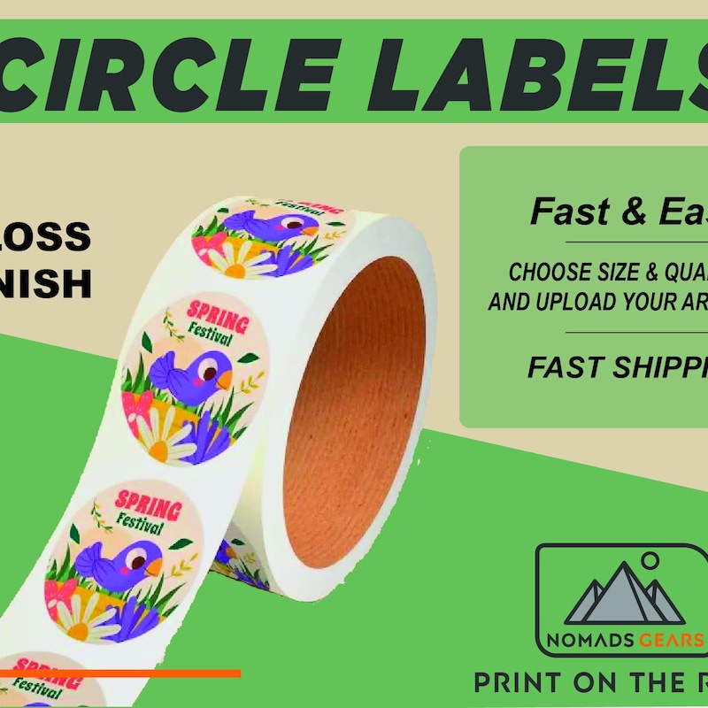 2 in Round Label - Etsy