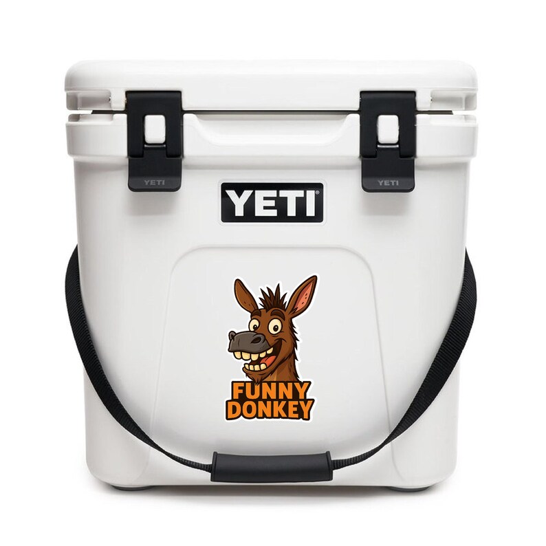 Funny Donkey Sticker Goofy Cartoon Animal Vinyl Decal - Etsy