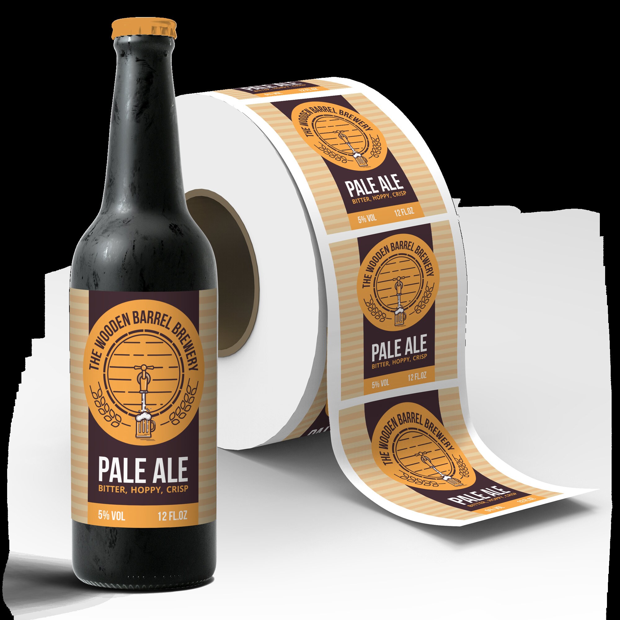 3 Inches Square Custom Labels on Roll Premium Water-resistant Labels ...