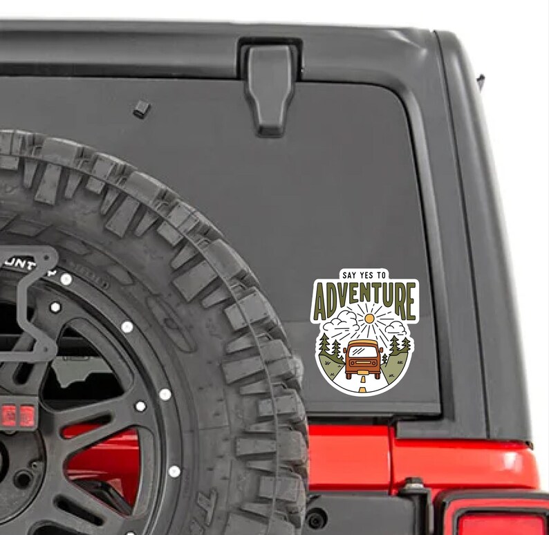 Adventure Van Sticker Waterproof Travel Decal - Etsy