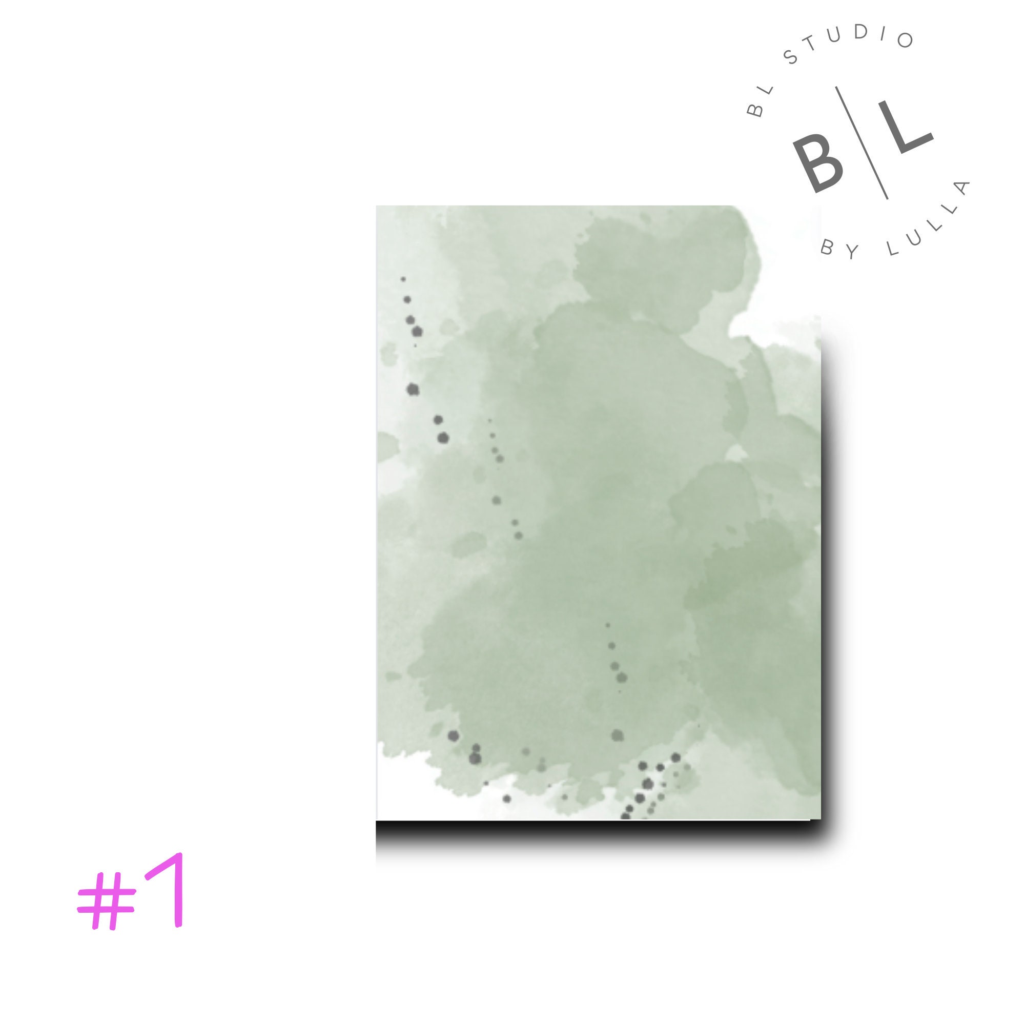 Earthy Green Abstract Wall Art - Prints, Earthy Wall Prints, Set of 5 ...