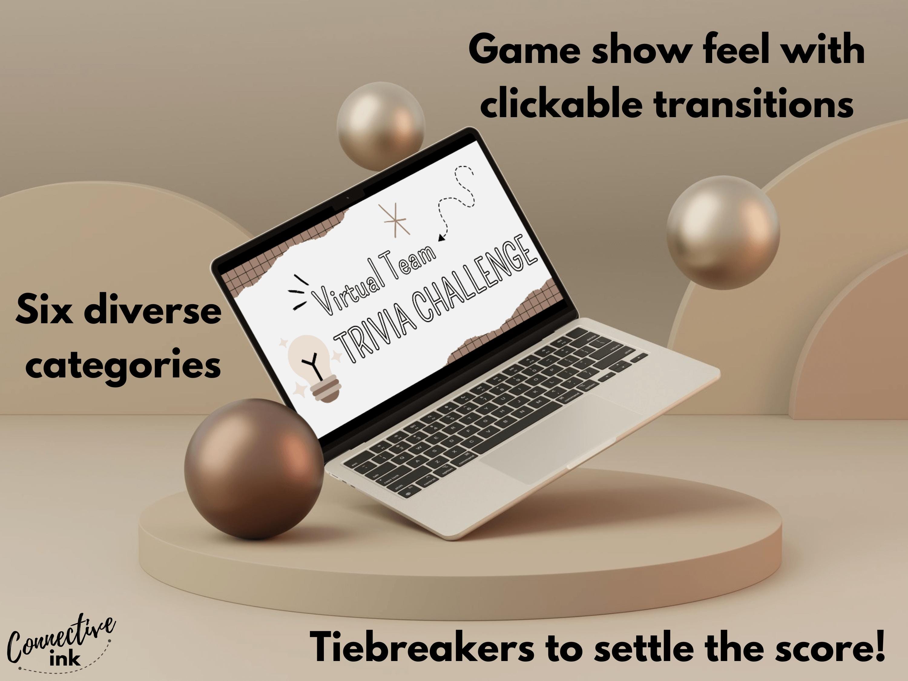 Virtual Team Building Games Bundle, Icebreaker Presentations, Digital ...