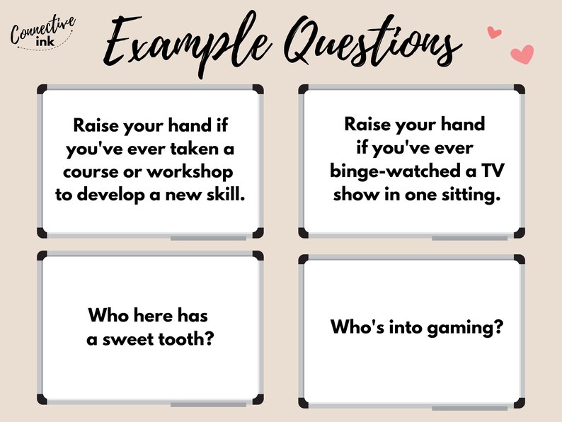 Get to Know You, Team-building, Icebreaker Games, Office Game, Digital ...