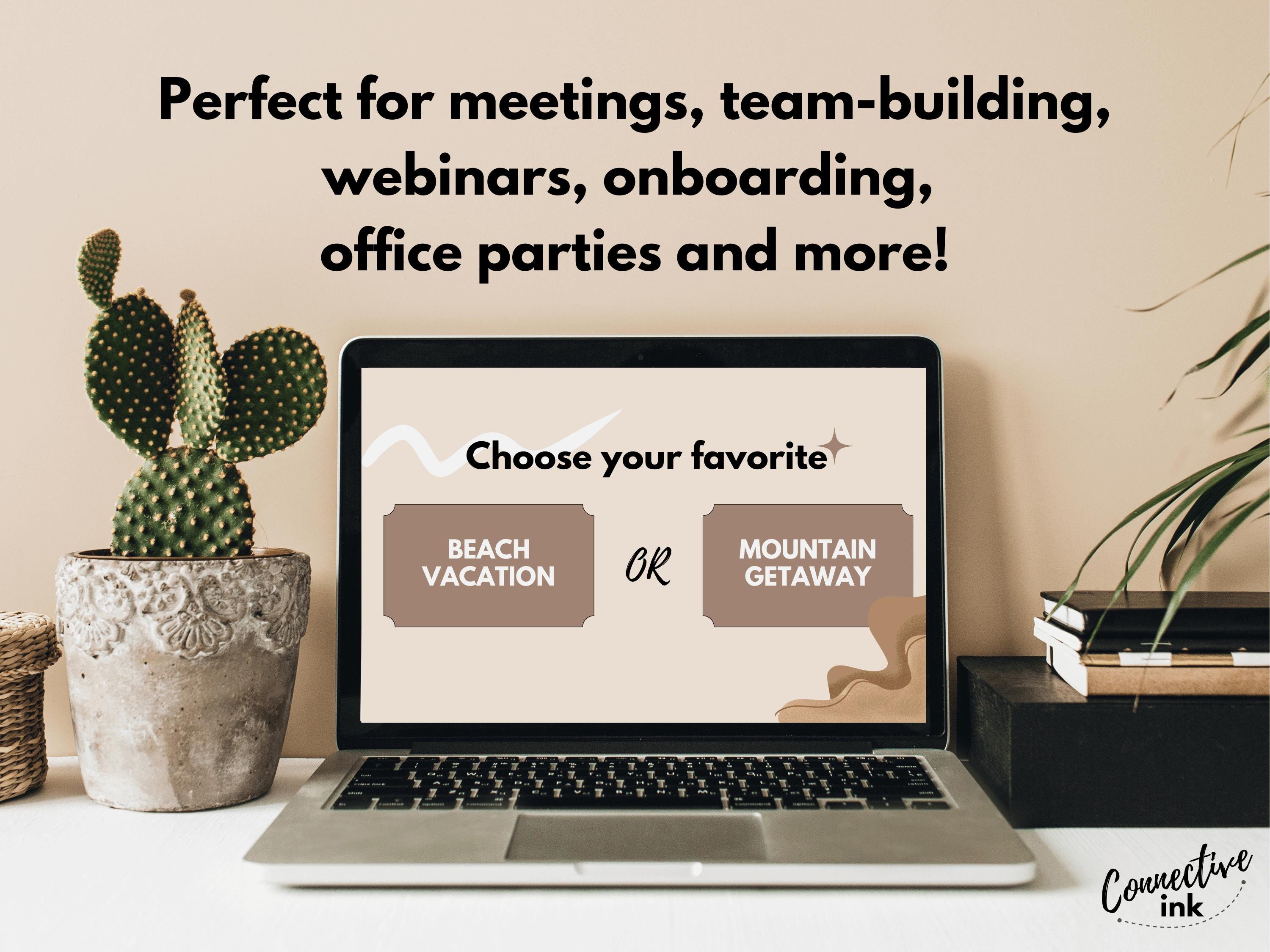 Virtual Team Building Games Bundle, Icebreaker Presentations, Digital ...