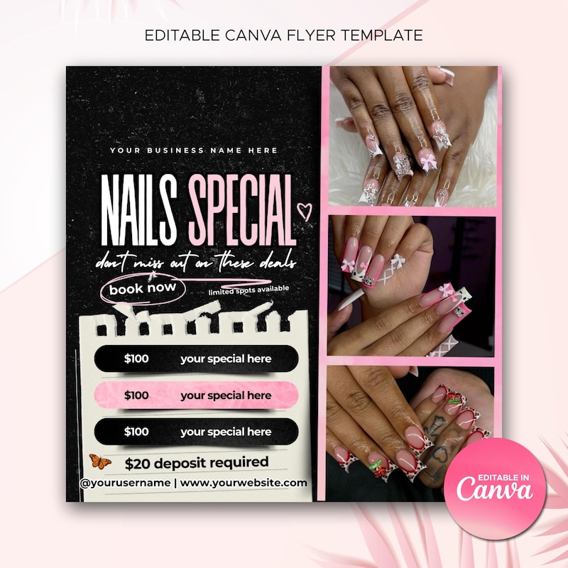 Nail Tech Backgrounds - Etsy