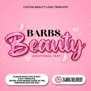 DIY Beauty Logo Custom Logo Design Edit in Canva Logo MUA Branding ...