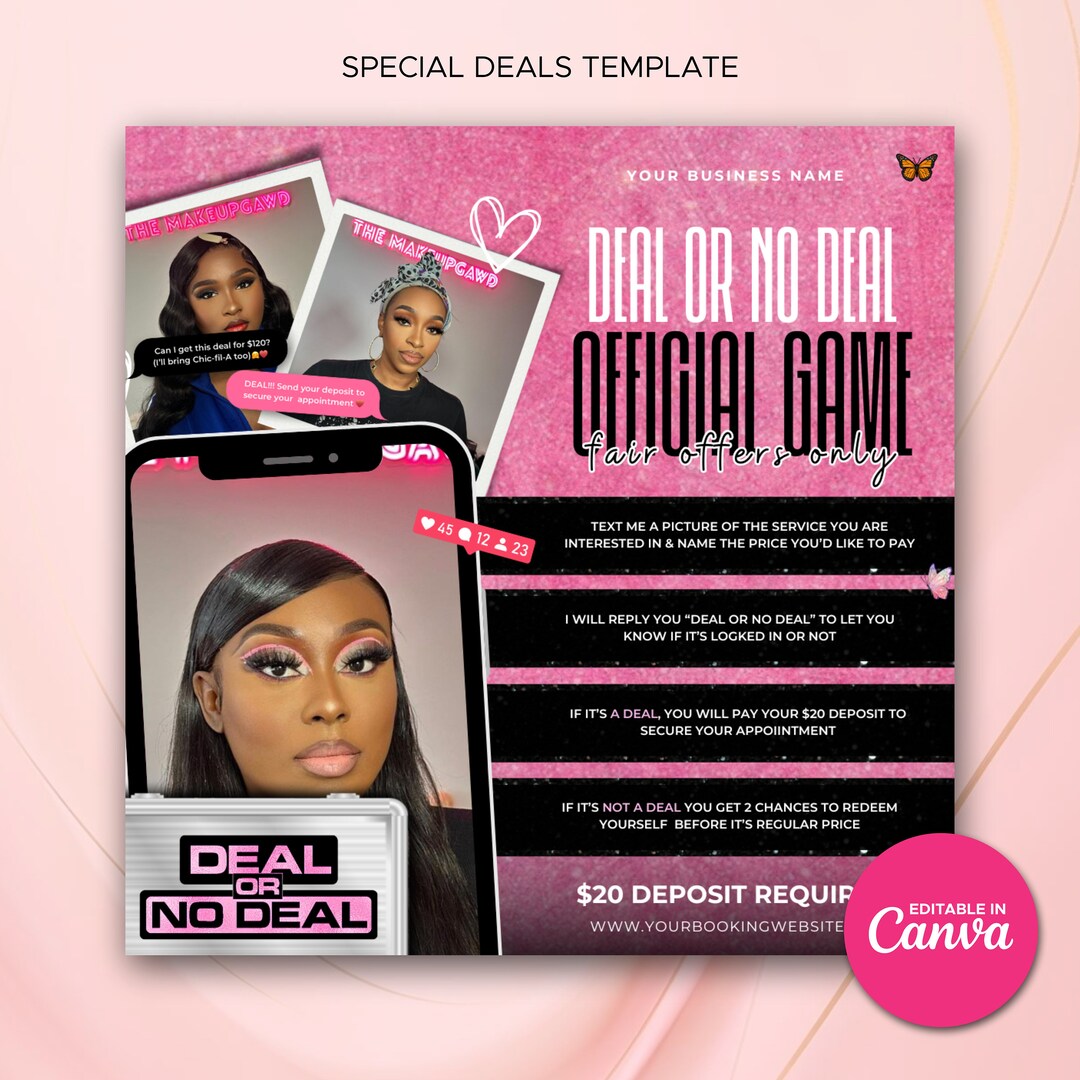 May Special Flyer Deal or No Deal Flyer Template Mua Books Open Spring ...