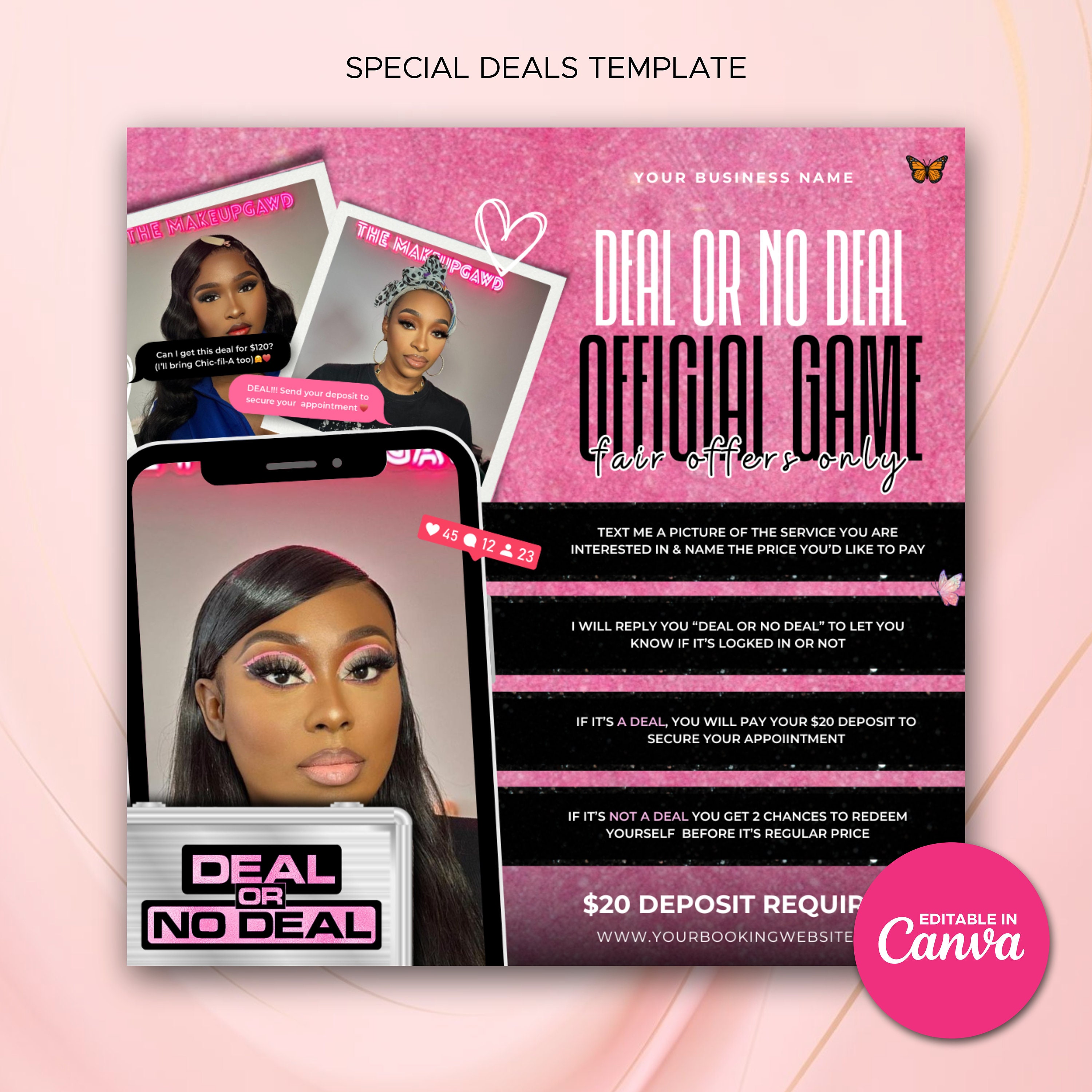 May Special Flyer Deal or No Deal Flyer Template Mua Books Open Spring ...