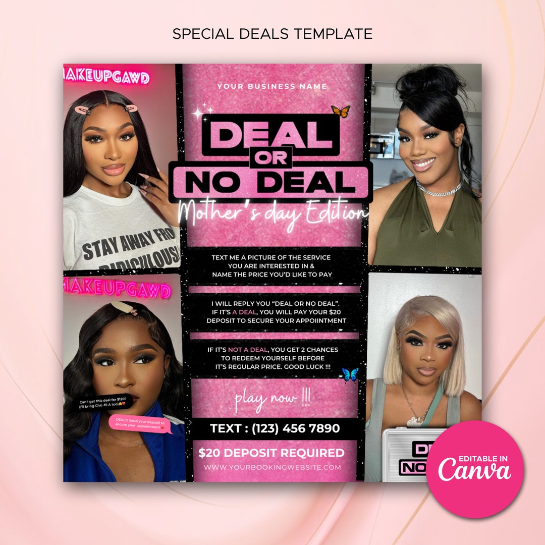 May Special Flyer Deal or No Deal Flyer Template Mua Books Open Spring ...