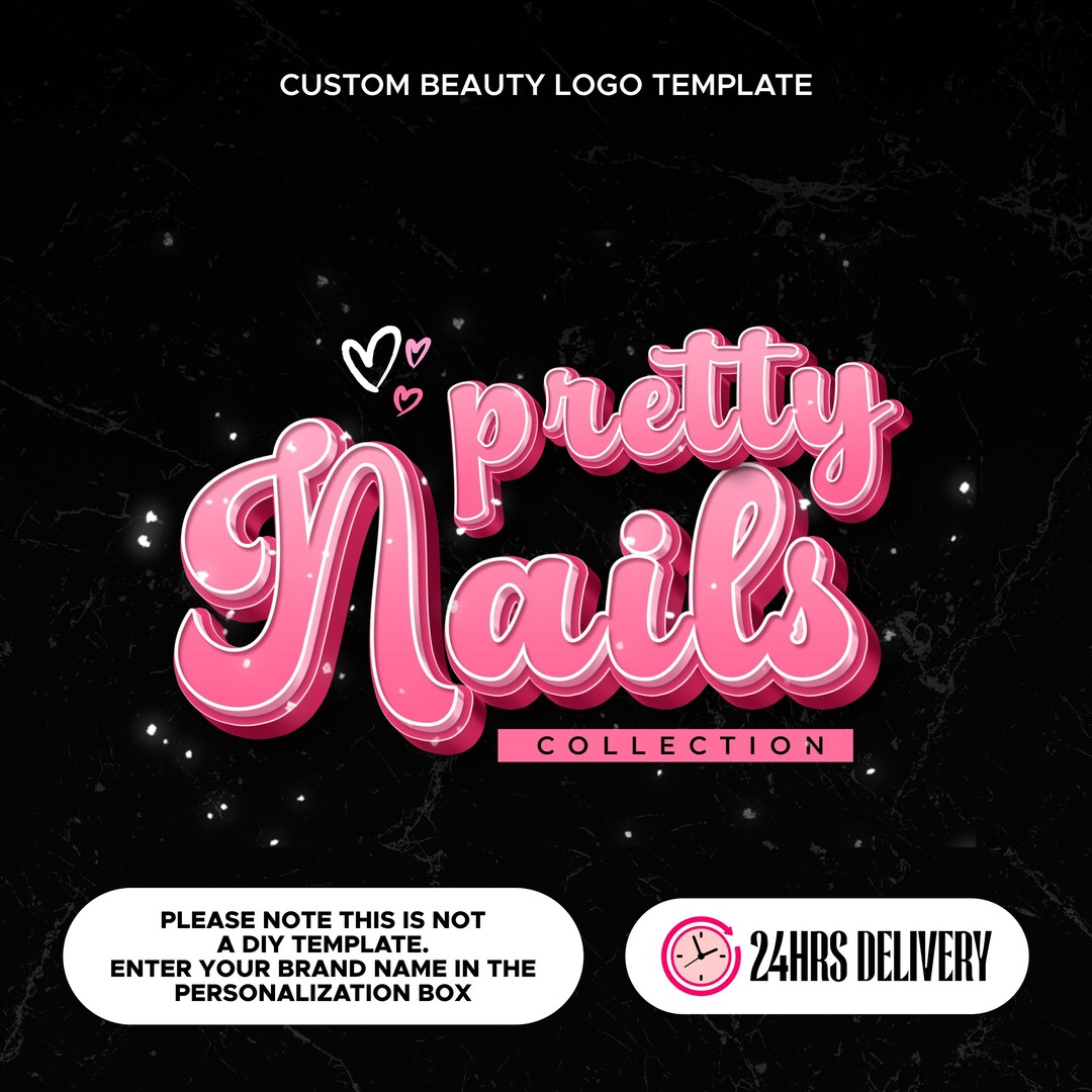 Nail Tech Logo Template Luxury Beauty Logo for Salons and Spas Editable ...