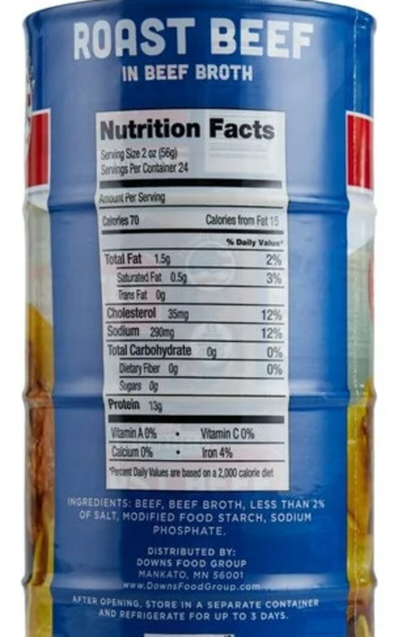 Freeze-dried Butterfield Farms Roast Beef in Broth *will Customize for ...