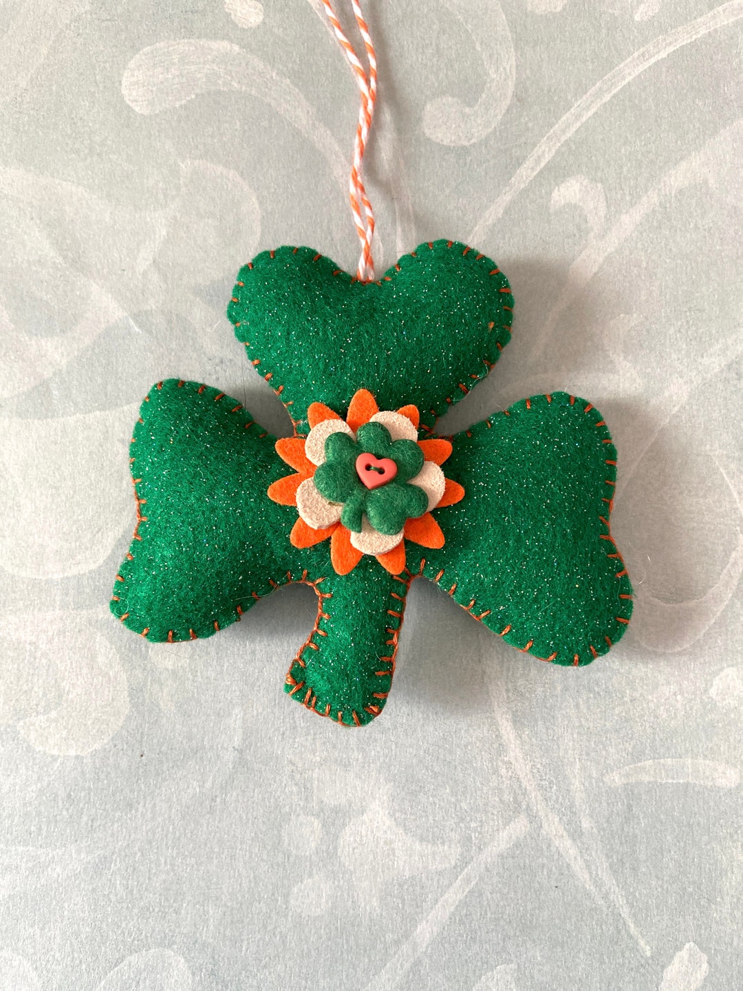 Lg Shamrock Balsam Sachets / St Pats / OOAK / Folk Art / Novelty ...