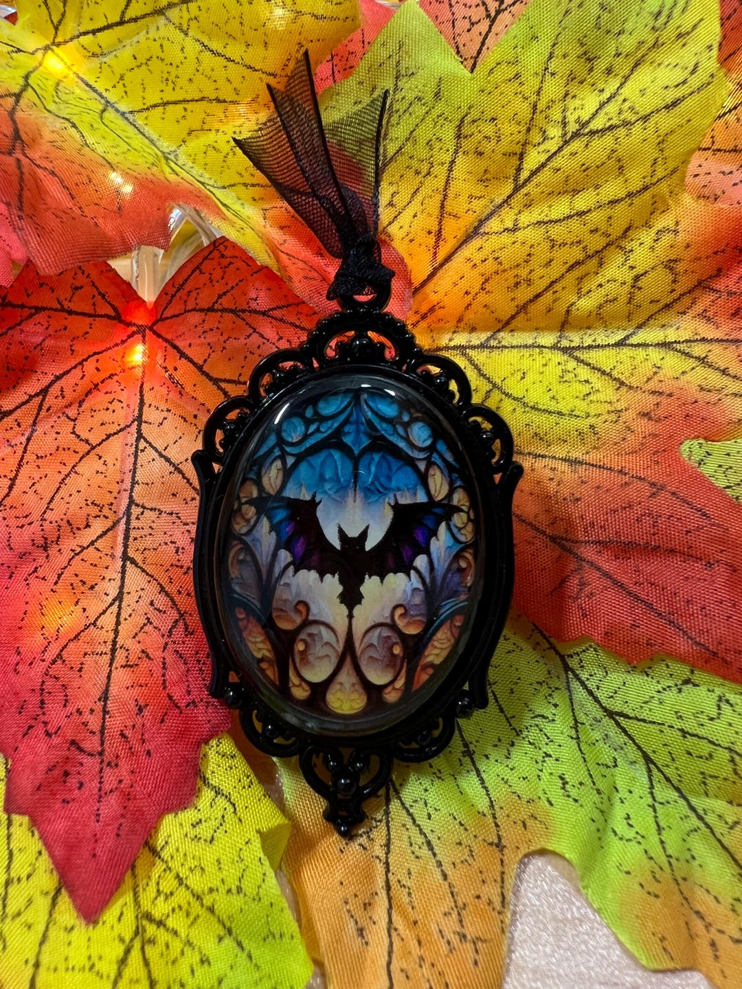 Bat Stain Glass Looking Clip - Etsy