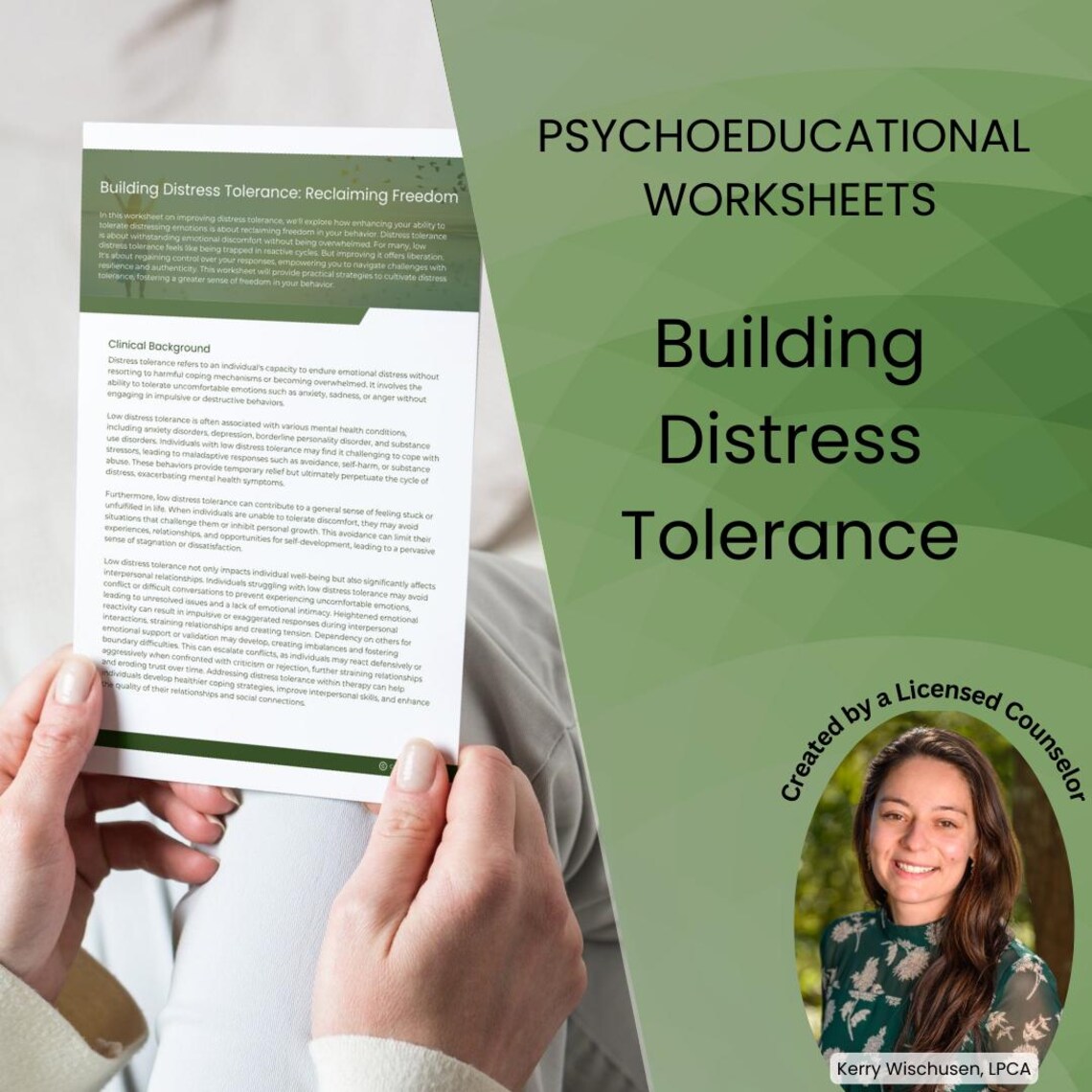 Building Distress Tolerance: Reclaiming Freedom Worksheet - Etsy