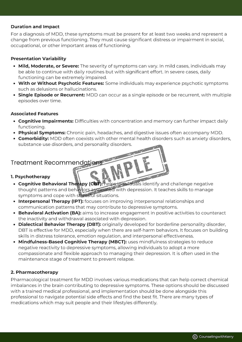 Understanding Major Depressive Disorder - Etsy