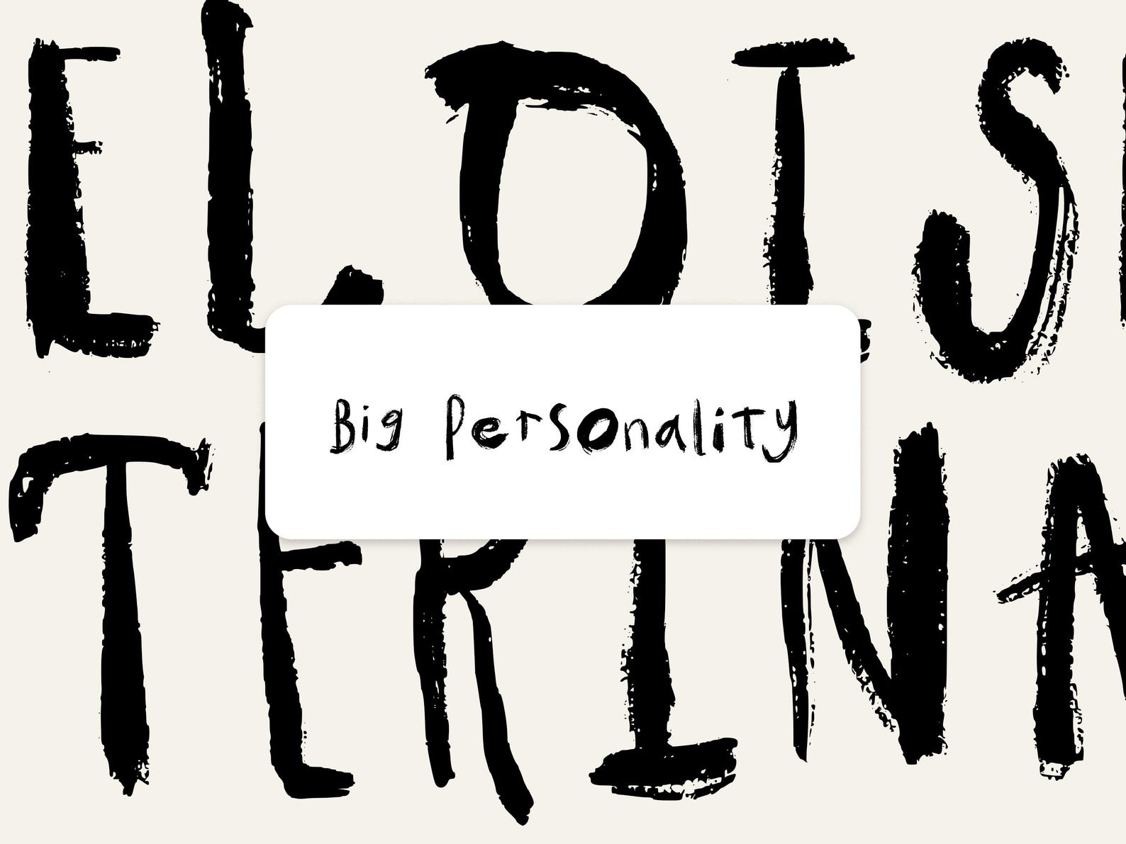 Open Studio Sans - a Handwritten, Dry Brush Display Typeface With ...