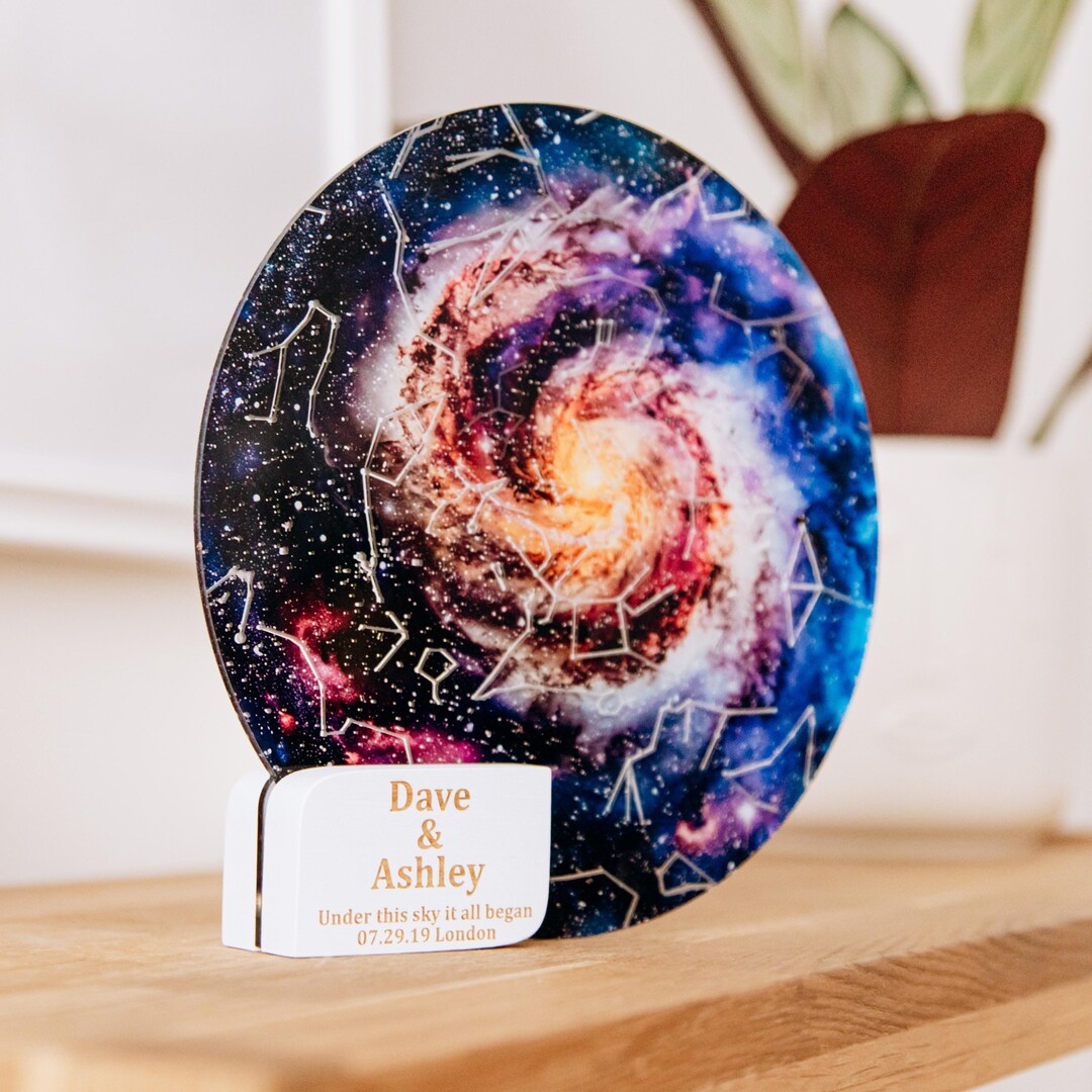 Custom Night Sky Print, Engagement Gifts, Anniversary Gift for Her ...
