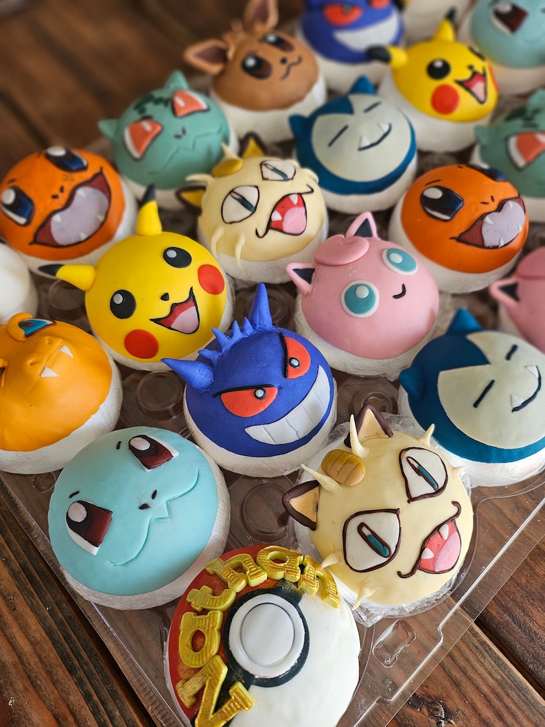 Fondant Cupcake Topper, Pokemon Cupcake, Custom Cupcake Toppers ...