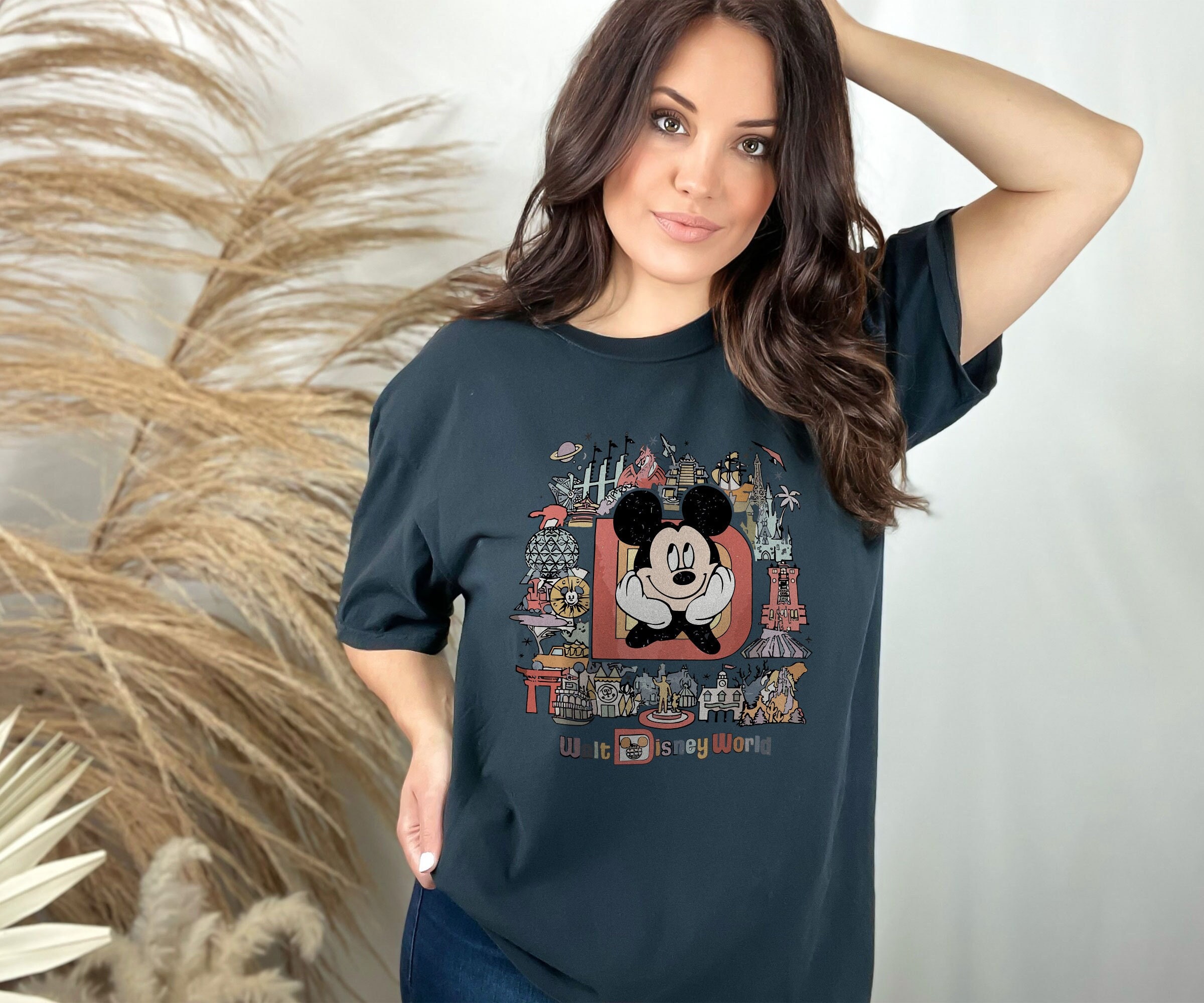 Comfort Colors® Vintage Disney World Map T-shirt,unisex, Mickey Mouse ...