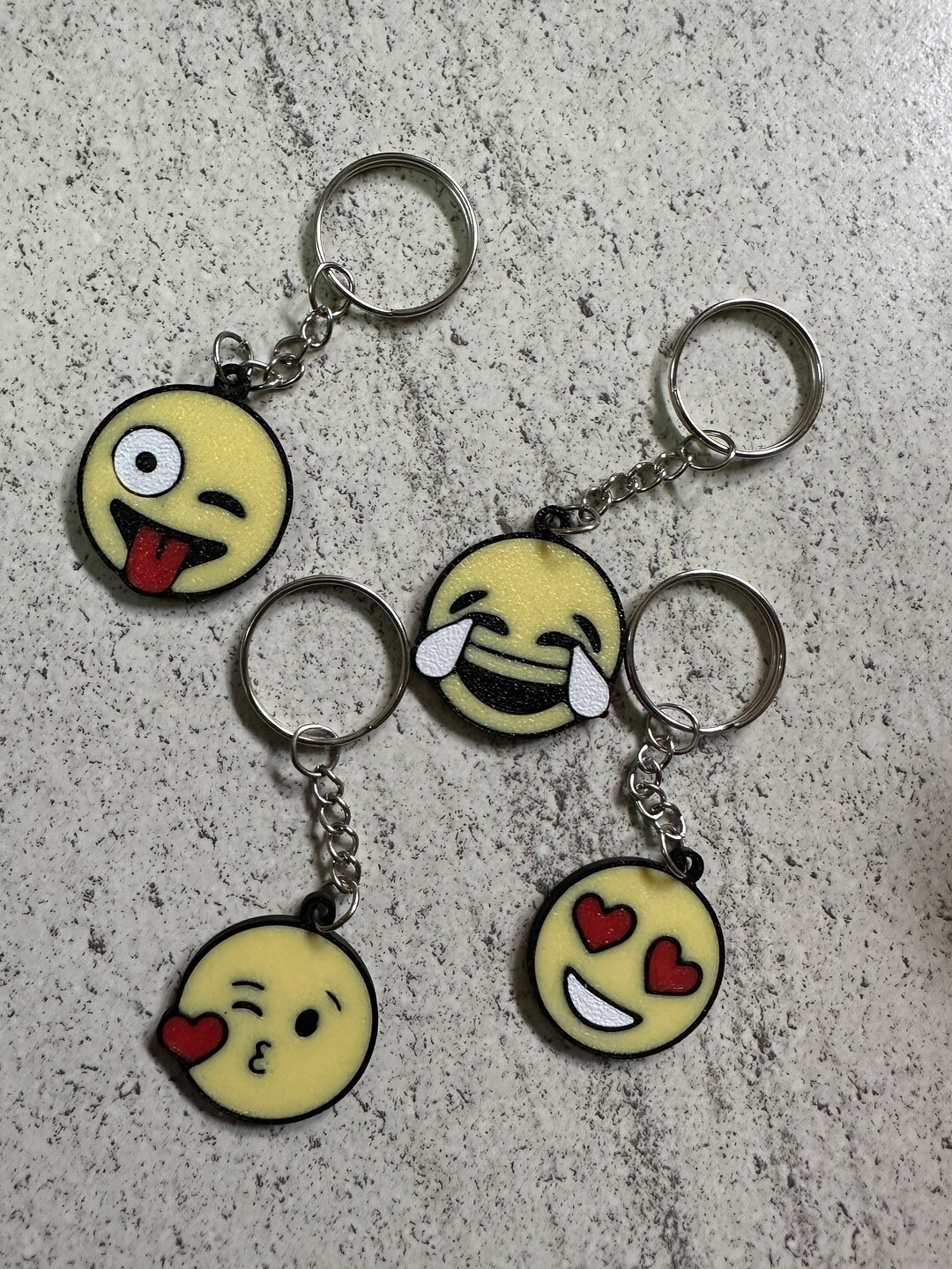 Emoji Key Ring - Etsy