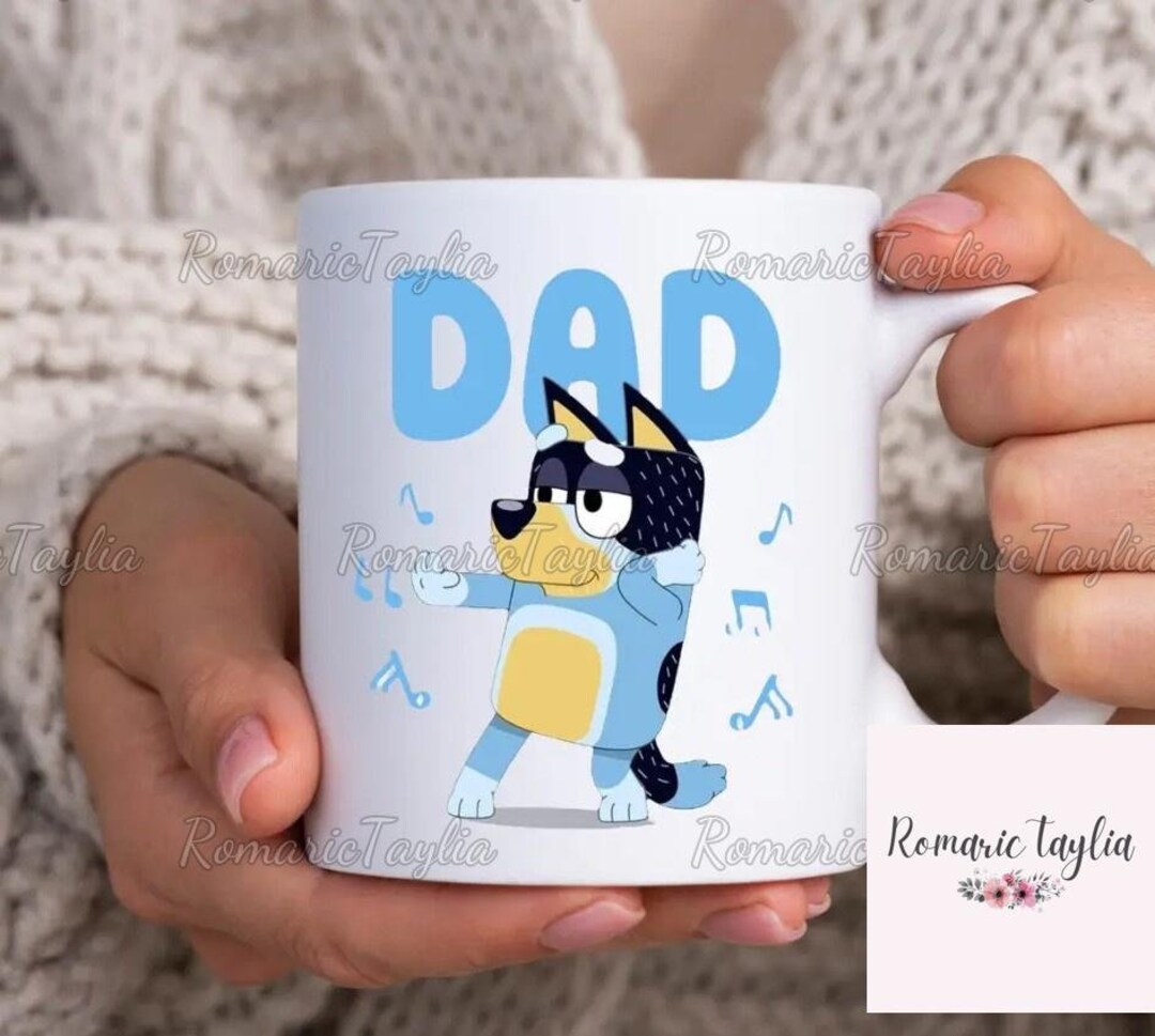 Dad Bluey Coffee Mug, Best Dad Ever Bluey Mug, Bluey Lover Gift, 11oz ...