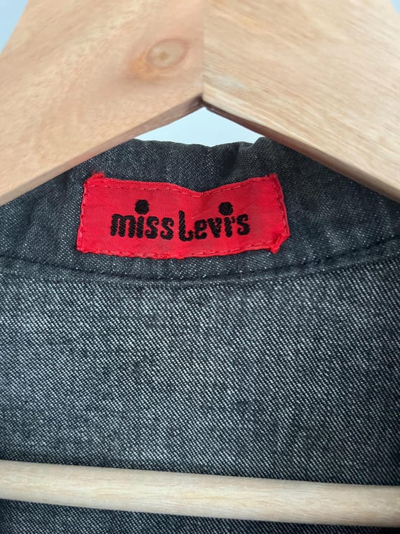 Vintage 1970s ‘Miss Levi’s’ Big E Black Tab Blackwash… - Gem