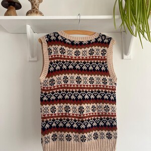 Vintage 1970s Fair Isle Sweater Vest - Etsy
