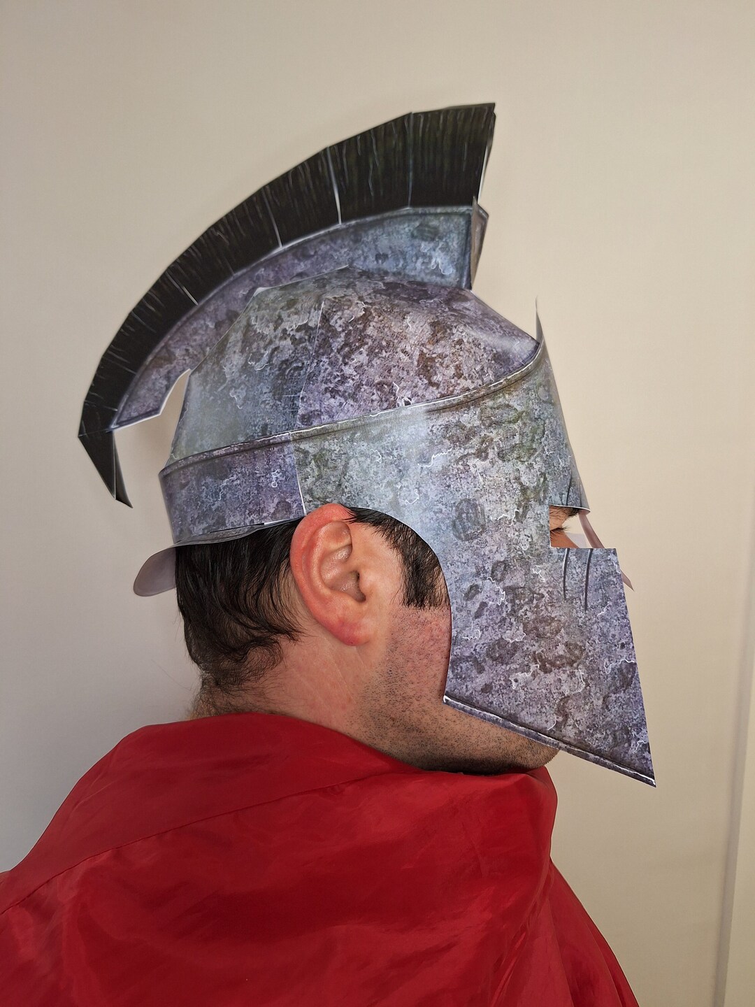 Spartan Helmet Mask DIY Paper Template Pattern. Download Printable PDF ...