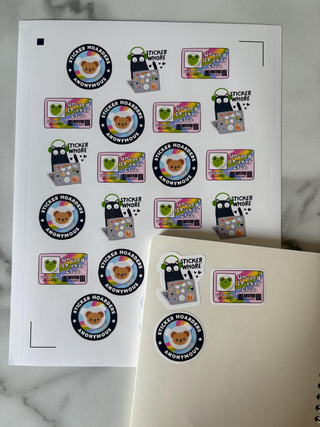 Snarky Cute Sticker Collector Stickers | 1.5” Envelope Mailing Stickers ...