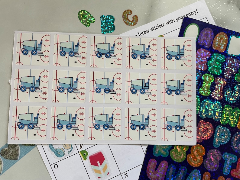 Alphabet Traveling Postcard TPC Stickers | Z is for Zamboni | 3x5 Sheet ...