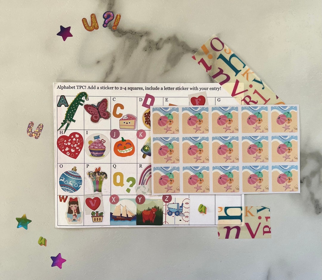 Alphabet Traveling Postcard TPC Stickers | U is for Urchin | 3x5 Sheet ...