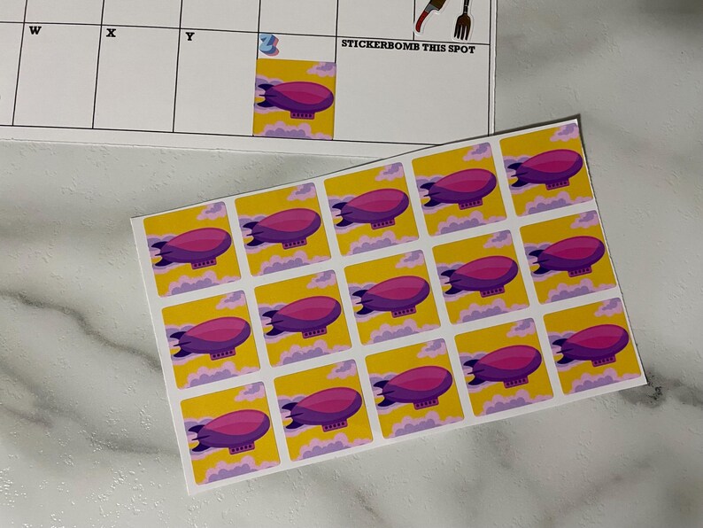 Alphabet Traveling Postcard TPC Stickers | Z is for Zeppelin | 3x5 ...