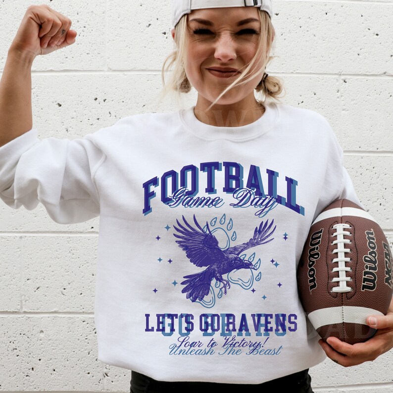 Ravens PNG Football Game Day Shirt Design Baltimore Ravens Mascot ...