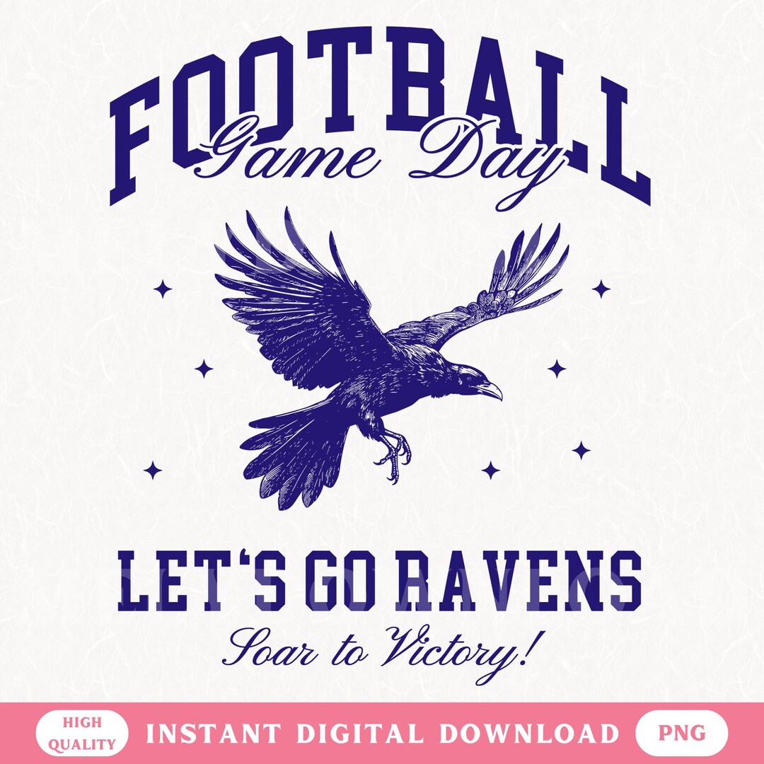 Ravens PNG Football Game Day Shirt Design Baltimore Ravens Mascot ...