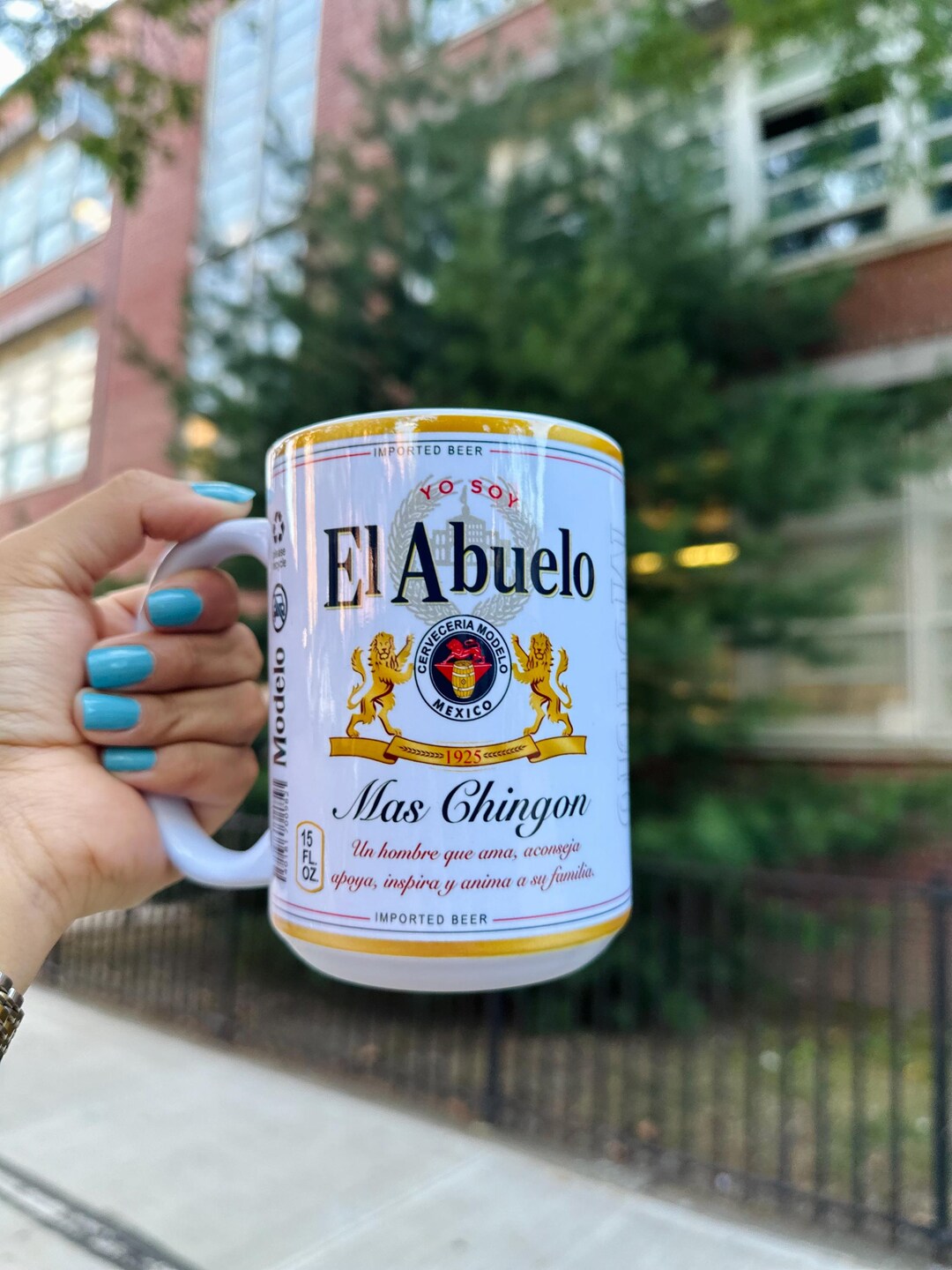 Modelo Mug Set of 5 – Papa, Padrino, Tio, Hermano, Abuelo | 15 Oz ...