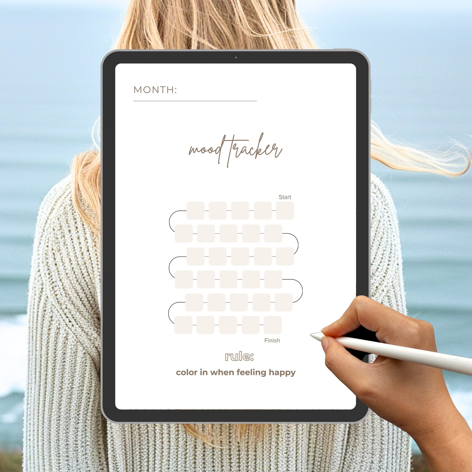 Mood Tracker Wheel of Emotions Mindfulness Tracker Mood Journal Diary ...