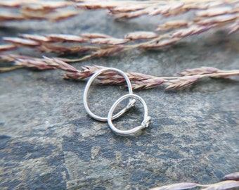 18g beringed custom single hoop or nose ring primitive | Etsy