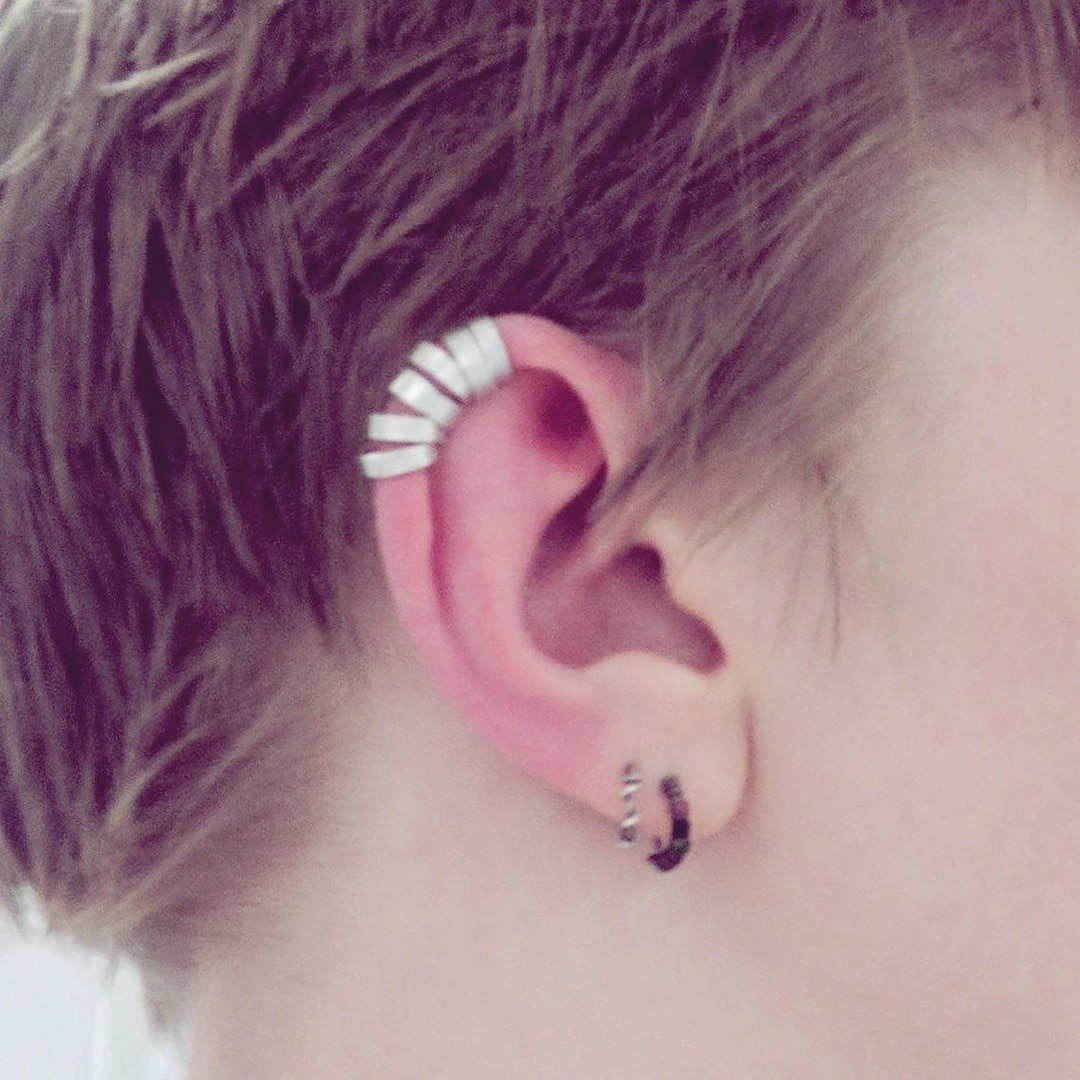 Cuffed Cartilage Ear Cuff-- Custom Single or Set of Two-- Handmade by ...