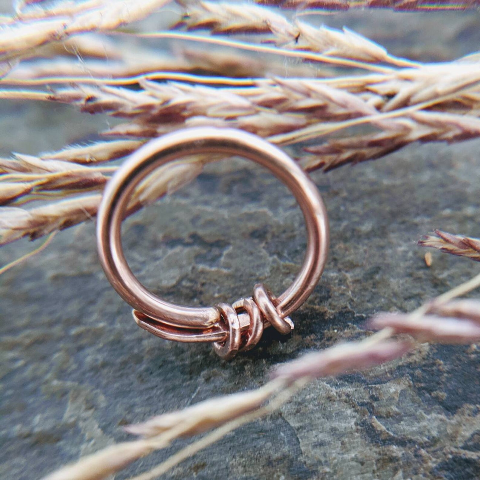 16g Beringed Cartilage Hoop or Nose Ring Primitive - Etsy