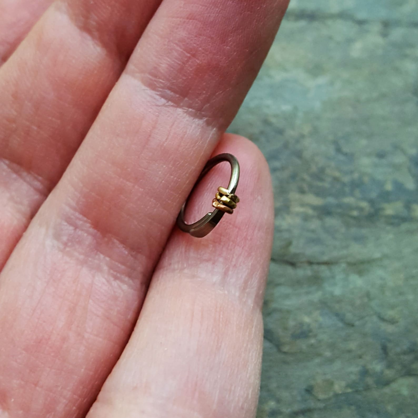 18g Beringed-- Custom Single Hoop or Nose Ring-- Handmade by ...