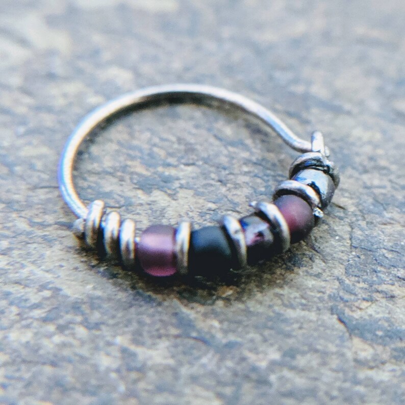 Hawkeye Hoop-- Superhero Nose Ring or Hoop Earring-- Handmade by ...