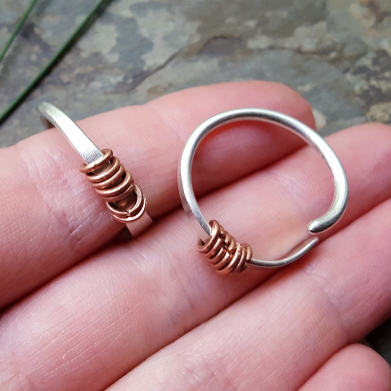 12g Beringed Hoops-- Gauged Hoop Earrings-- Handmade by Thebeadedlily ...