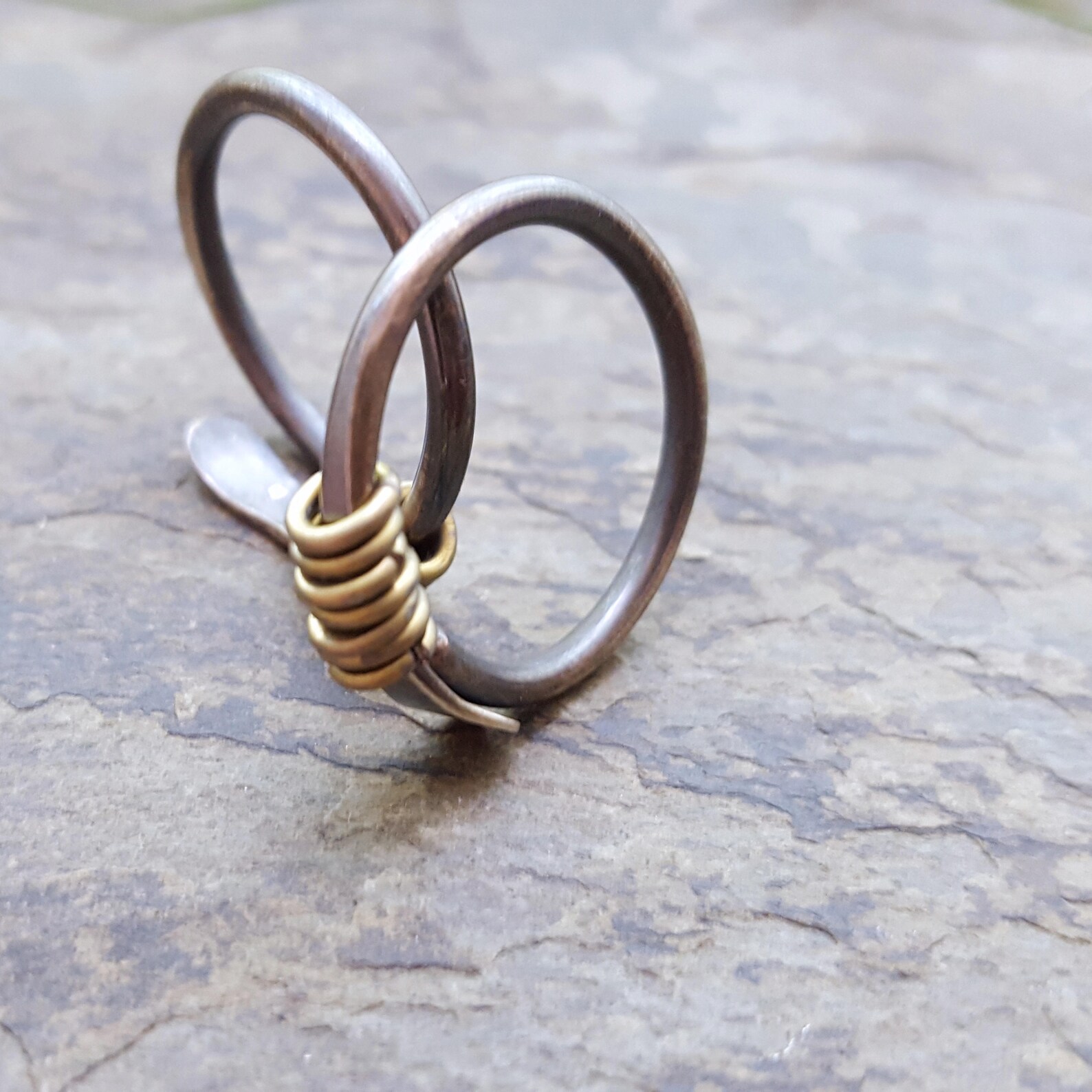 12g Beringed Hoops Gauged Hoop Earrings Handmade by - Etsy